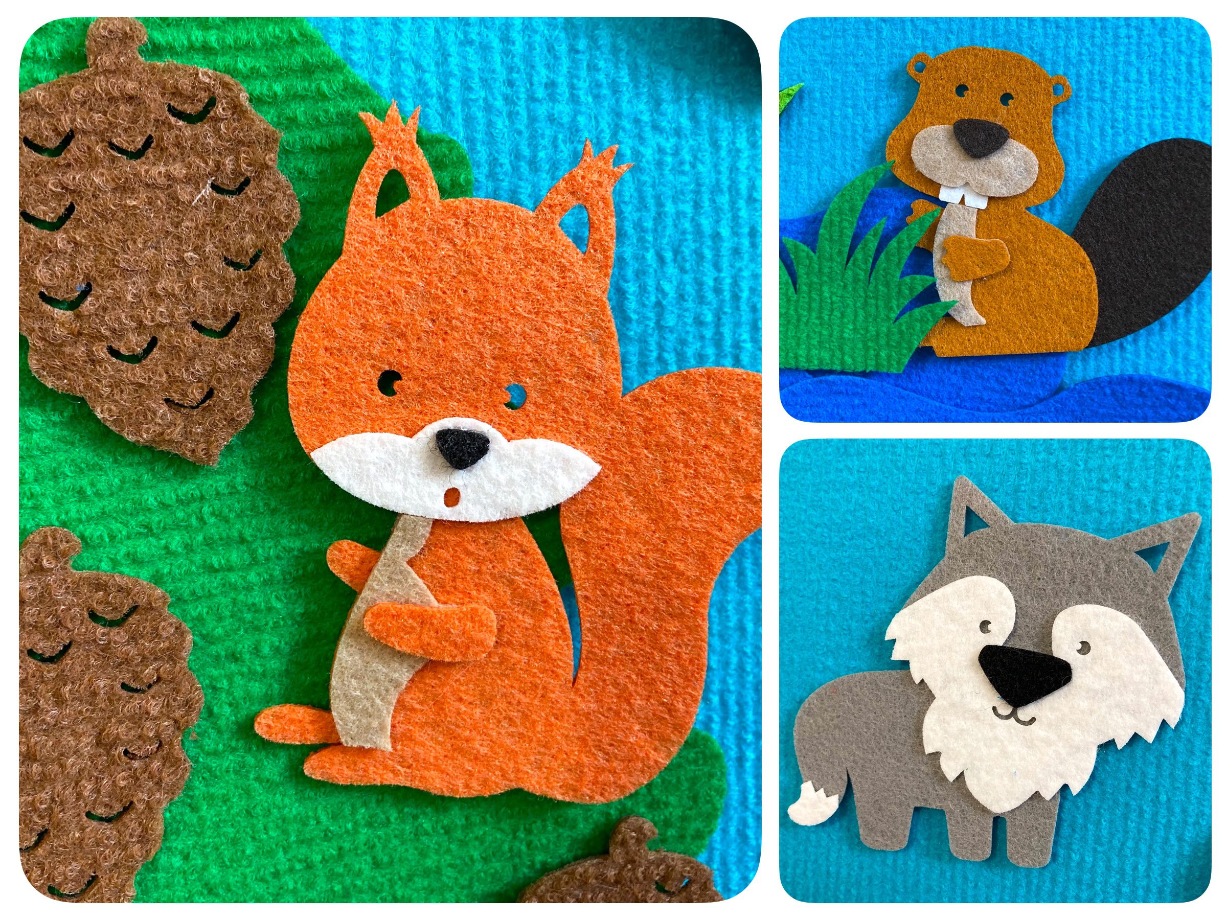 🦔 “Woodland Stories” Felt Storyboard Play Set for Children’s Early ...